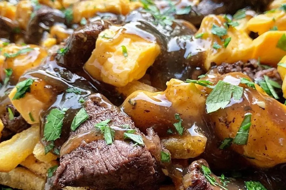 Brisket Poutine with Cowboy Bourbon Gravy